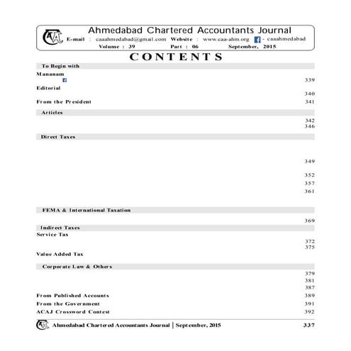 AHEMDABAD CA SOCIETY JOURNAL | PDF