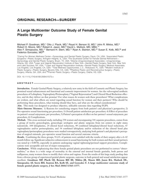 Laser Vaginal Rejuvenationcrimson Publishers Pdf Sexual Conditions 7402