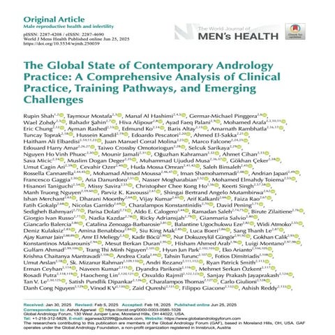 Global and contemporary andrology practice | PPTX