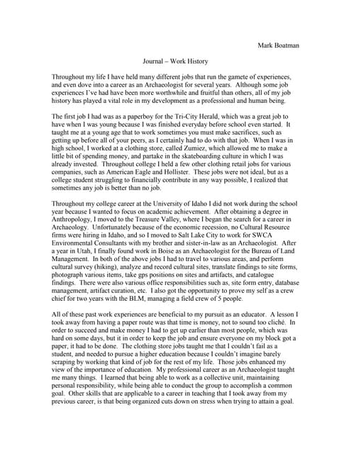 Journal - Educational Background | PDF