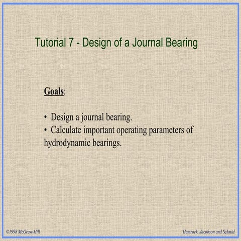 lecture 4 (design procedure of journal bearing) | PDF