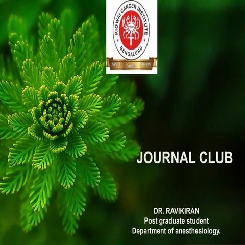 How to present a journal club | PPT
