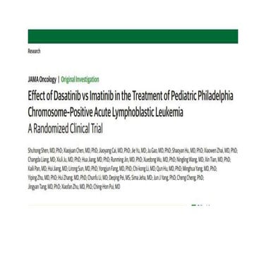 journal club.pptx-dasatinib versus imatinib in ph positive ALL | PPTX