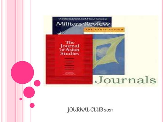 How to present a journal club | PPT
