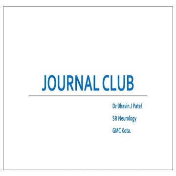 Journal club 1 jan 2020 | PPTX