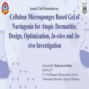 Cellulose Microsponge based gel of naringenin.pptx