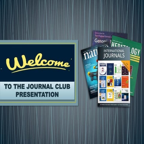 Journal club presentation | PPT