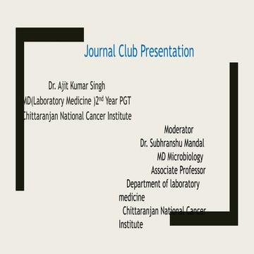 Journal Club Presentation mvnvnvnnvhgjyvfgjhgxdxjfjv | PPT