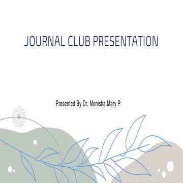 Journal Club presentation - Cross sectional study.pdf