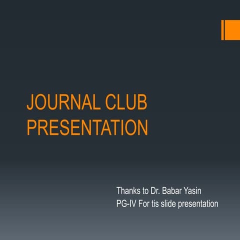 Journal club presentation thyroid | PPTX