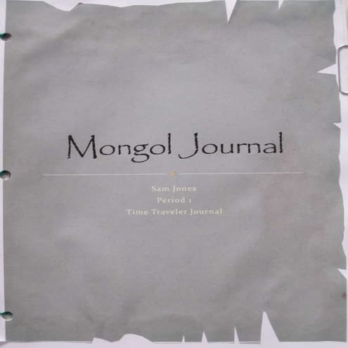 Time Traveler Journal | DOCX
