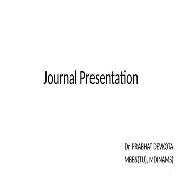 Journal Presentation Chunna Lime Injury- Dr. Prabhat Devkota | PPTX