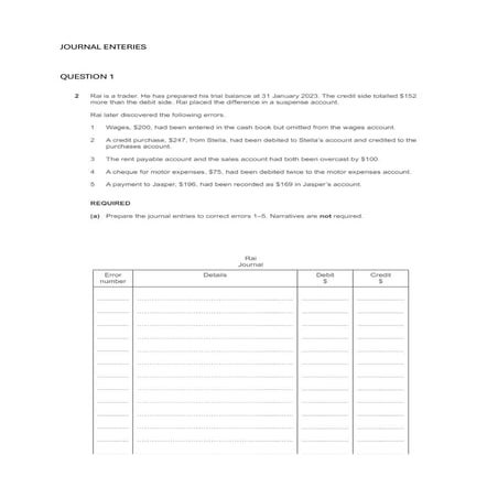JOURNAL ENTERIES IGCSE ACCOUNTING PRACTICE.pdf | Business Accounting ...