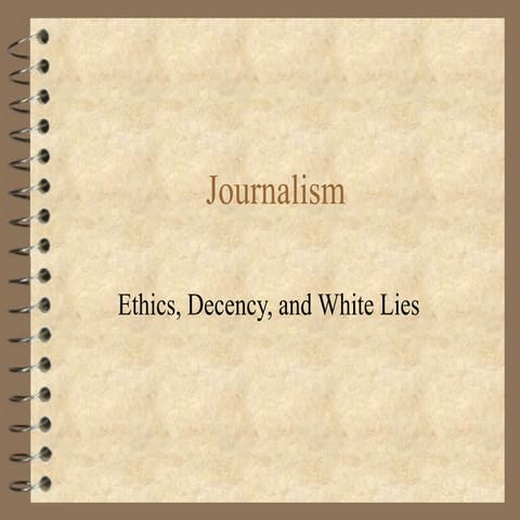 Journalism | PPT