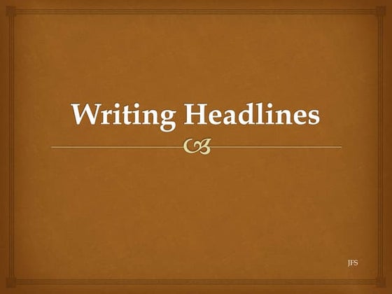 Headlines patterns | PPTX