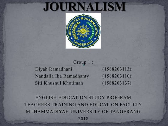 What is Journalism ? Types and Role of journalism. | PPTX