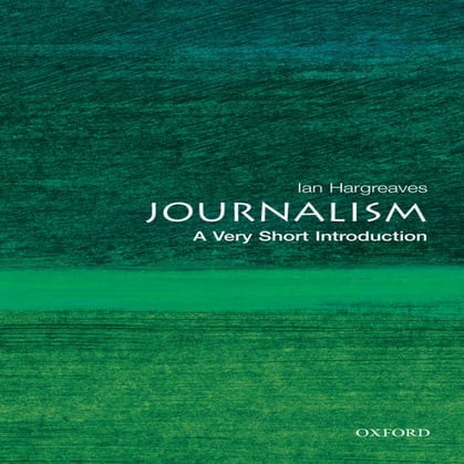Journalism a very short introduction writing & journalism ( pdf drive ...