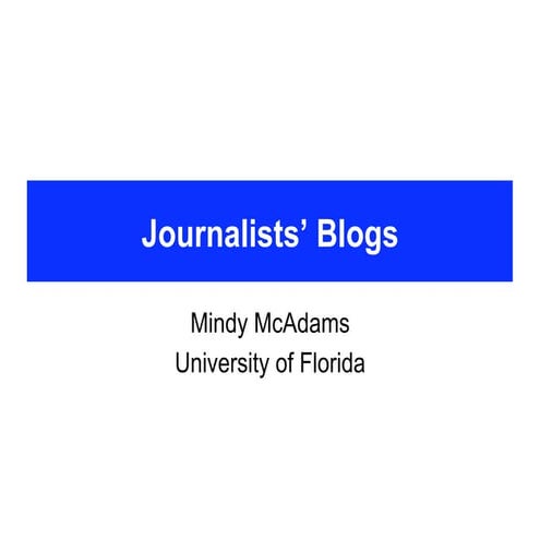 Journalism Blogs | PDF