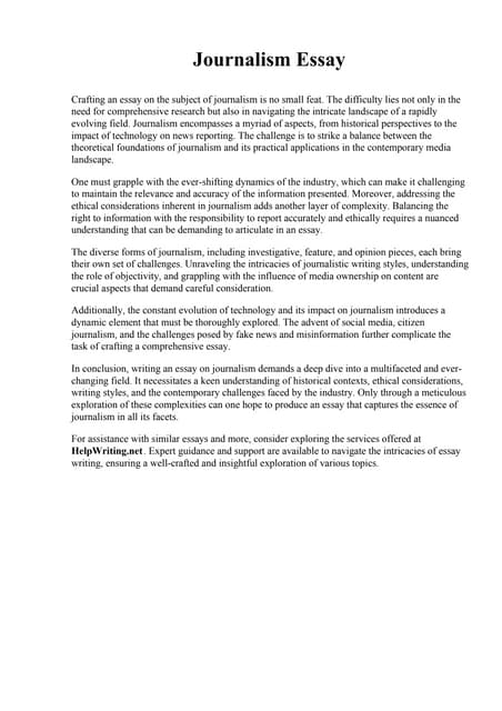 Essay Writing On Newspaper.pdf | Homework and Study | Education