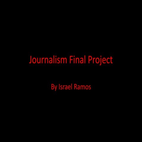 Journalism final project | PPT