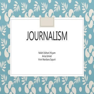 Journalism | PPTX