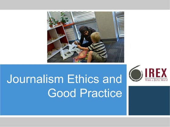 Journalist Code Of Ethics | DOC