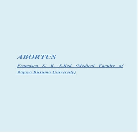 Types of Abortion | PPT