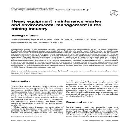 Presentation - Waste Management in Petroleum Refinery. | PPTX