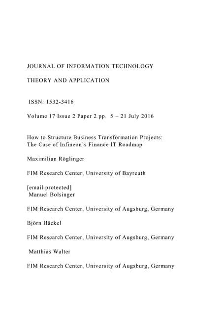 A Typology Of Project Management Emergence And Evolution Of New Forms | PDF