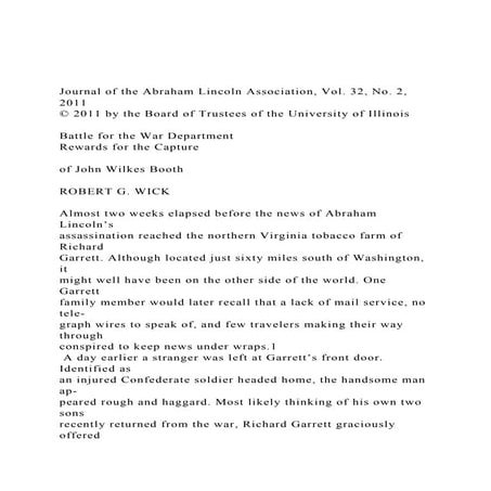 The Lincoln Assassination | PPT