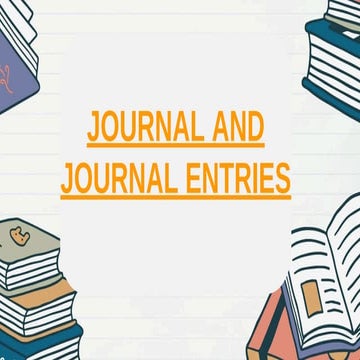 Introduction to journal entry | PPTX
