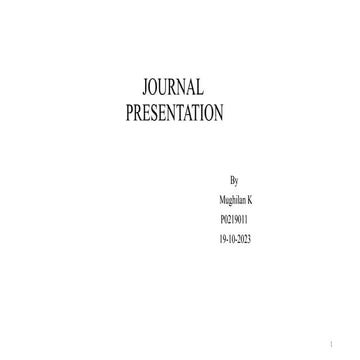 JOURNAL PRESENTATION on the case in pharmD internship presentation | PPTX