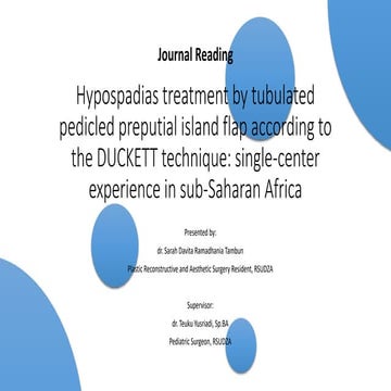 Journal Reading Bedah Anak - SAR . pptx | PPTX | Physical Therapy | Wellness