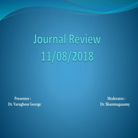 Journal review | PPTX
