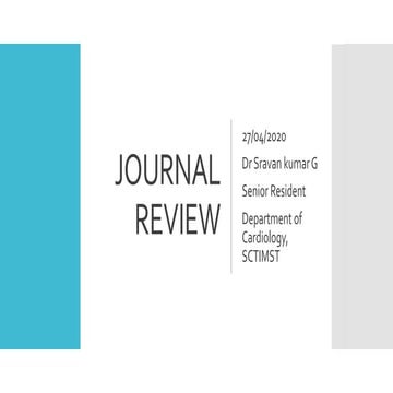 Journal review 27 04-2020 1 | PPT
