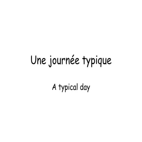 A typical day | PPT