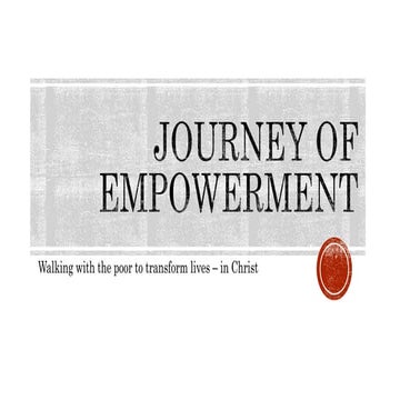 Walking with the Poor - Empowering their Journey | PPTX
