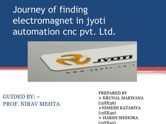 Jyoti CNC | PDF