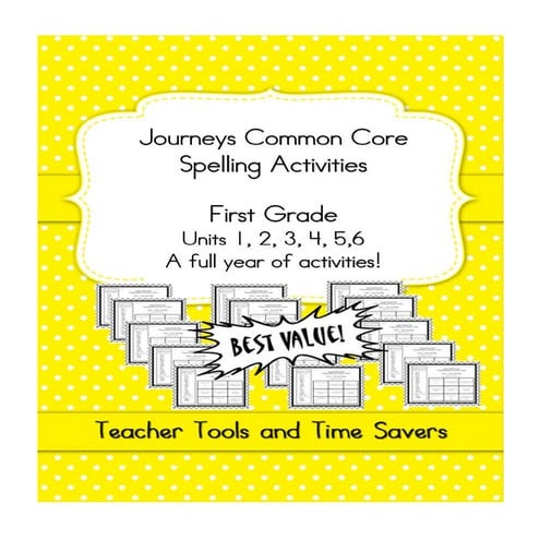 Journey's Spelling Lists | PDF
