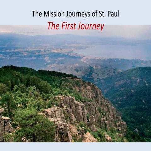 Journeys of Paul- The First Journey | PPTX