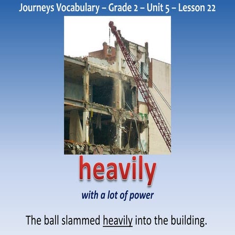 Journeys vocabulary grade 2 unit 5_22 | PPTX