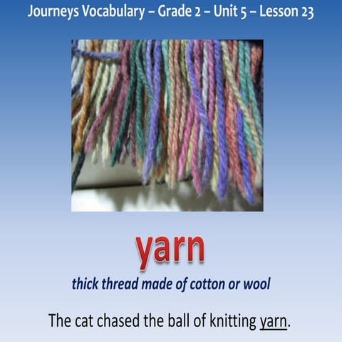 Journeys vocabulary grade 2 unit 5_22 | PPTX