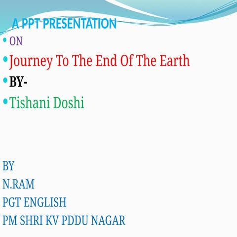 journey to the end of the earth.pptx flamingo | PPTX