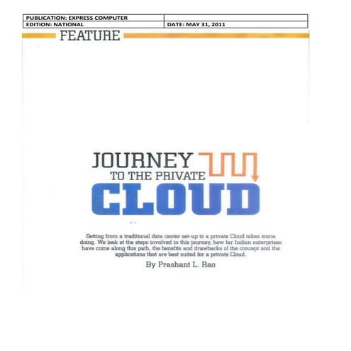 Journey to the Private Cloud | PDF