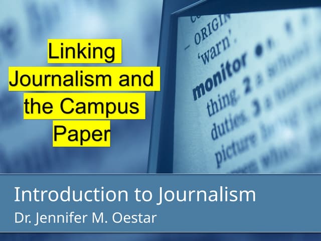 Campus journalism | PPTX