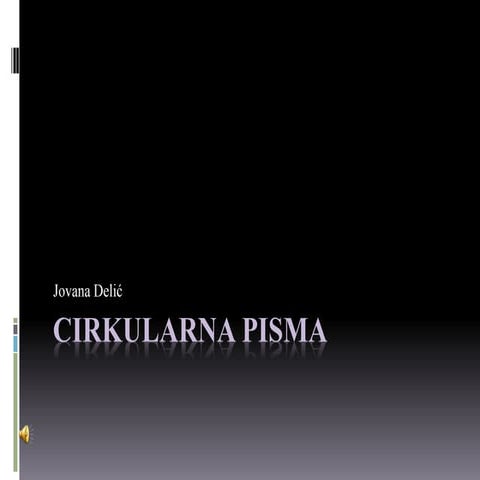 Cirkularna pisma u Word-u | PPT