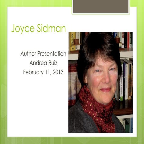 Joyce sidman | PDF