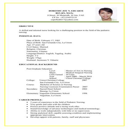Joy eduarte cv | PDF