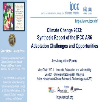 Climate Change 2023: Synthesis Report of the IPCC AR6 Adaptation ...