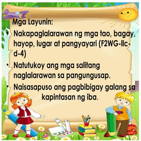 Filipino 3 Pang uri Code: F3WG-IIcd4.pptx